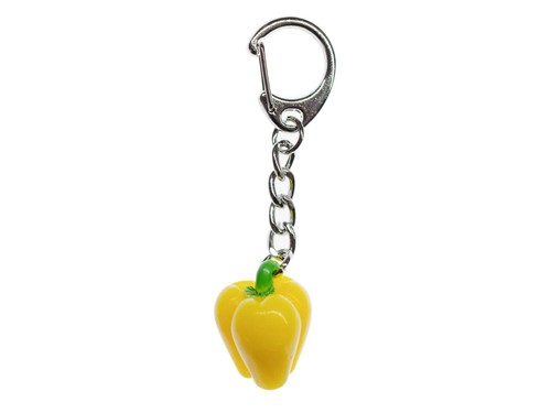 Paprika Keychain Vegetables Miniblings Key Ring Cooking Essen Yellow | eBay