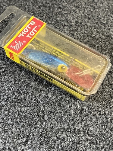 VINTAGE ~ Storm Pre Rapala-~ Hot N Tot 3 Inch ~ THIN FIN H60 Blue Scale ...