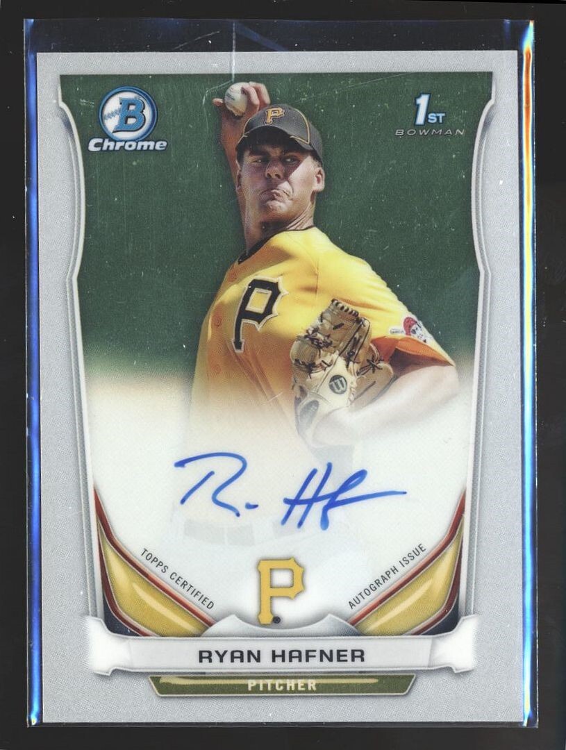 2014 BOWMAN CHROME 1ST PROSPECT AUTO RYAN HAFNER PIRATES | eBay