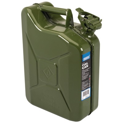Draper Steel Fuel Can 10L Green Storing And Transferring Flammable ...