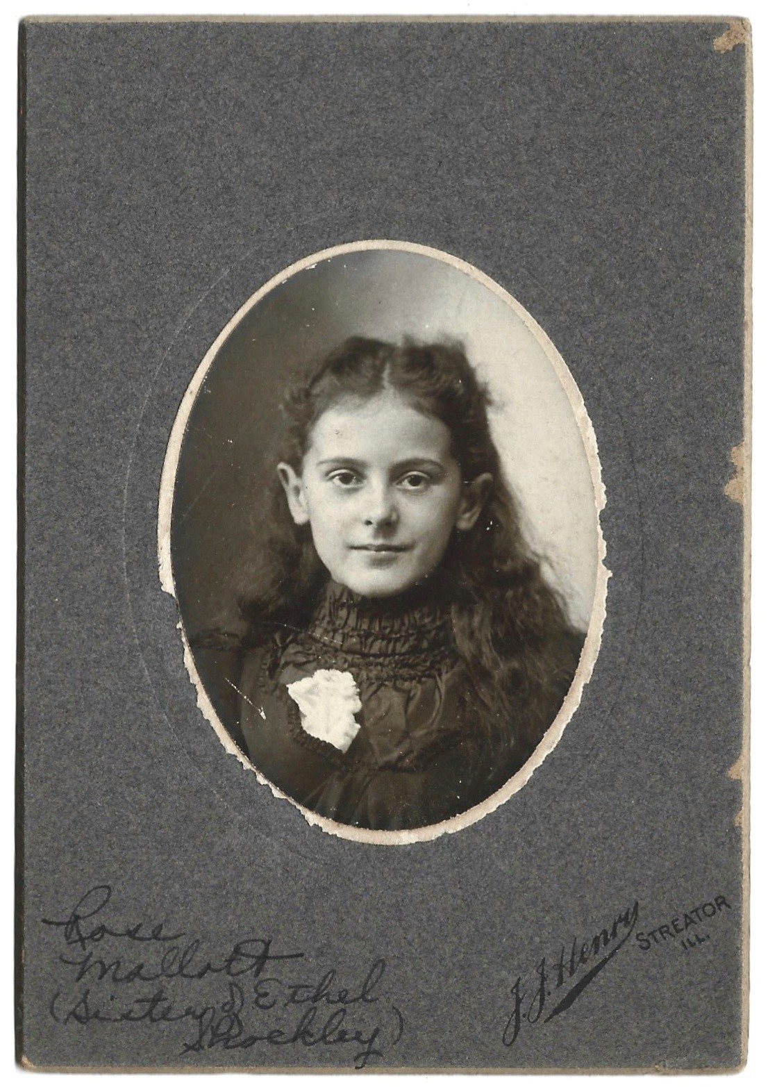 Vintage Cabinet Photo of Pretty Little Girl ROSE MALLOTT From Streator ...