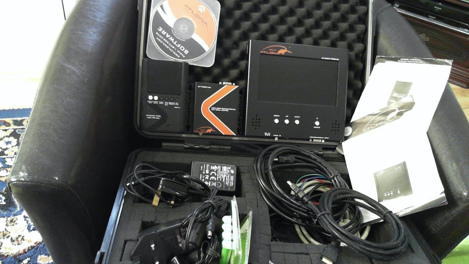 Atlona KIT-PROHD3 HDMI Ruggedized Testing Monitor Test Kit with Flight ...