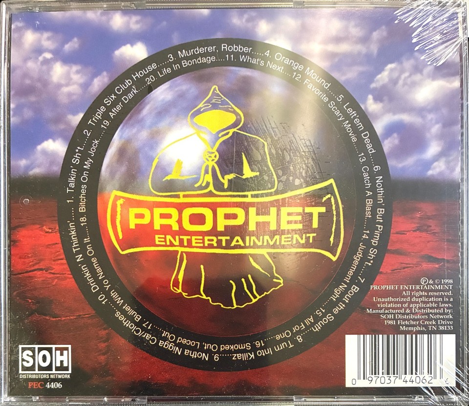 PROPHET POSSE - Body Parts (Sealed CD, 1998) DJ Paul & Juicy J - Label ...