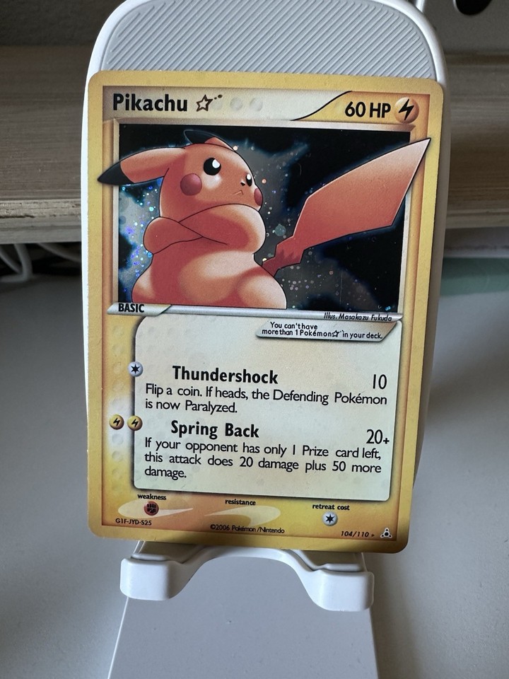 Custom Pikachu Gold Star Style Card – Fan-Made, Not Official Pokémon ...