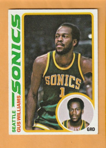 Gus Williams Seattle Supersonics 1978-79 Topps #39 USC Trojans Mount ...