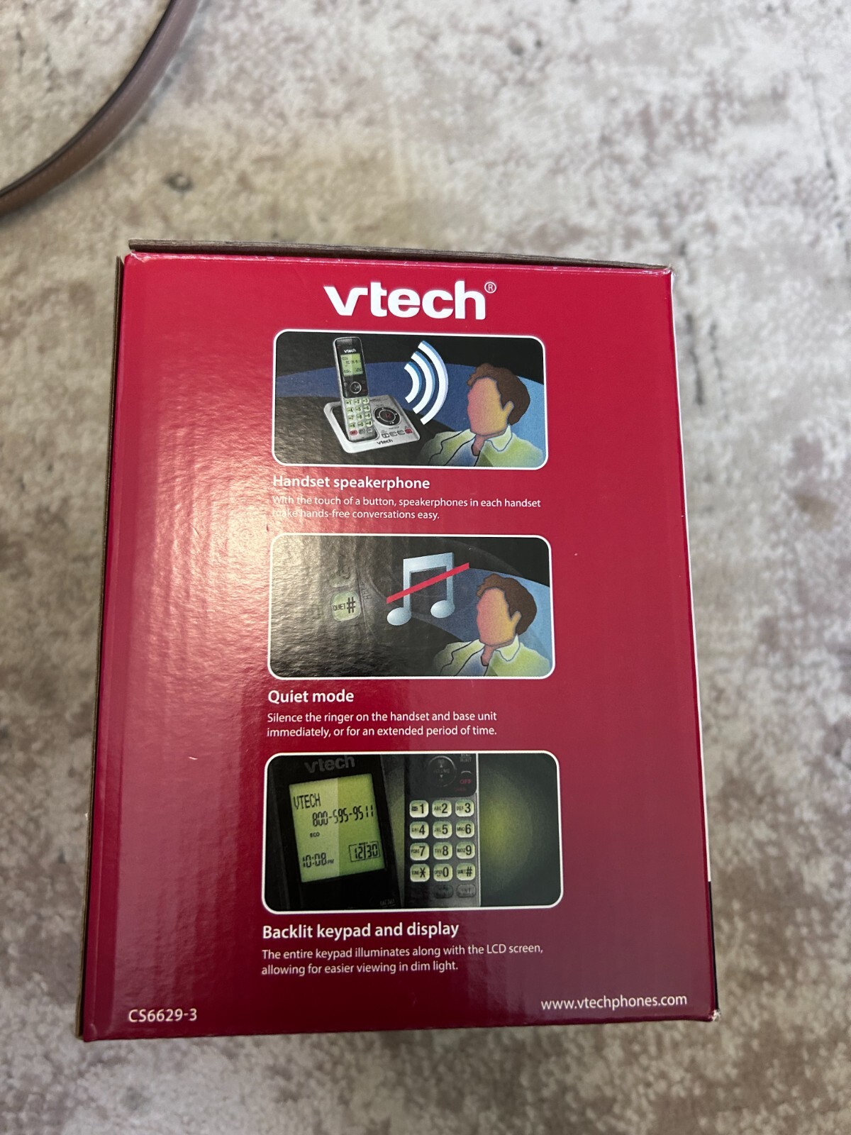 VTech CS6649-2 Dual Handsets Single Line Cordless Phone for sale online ...
