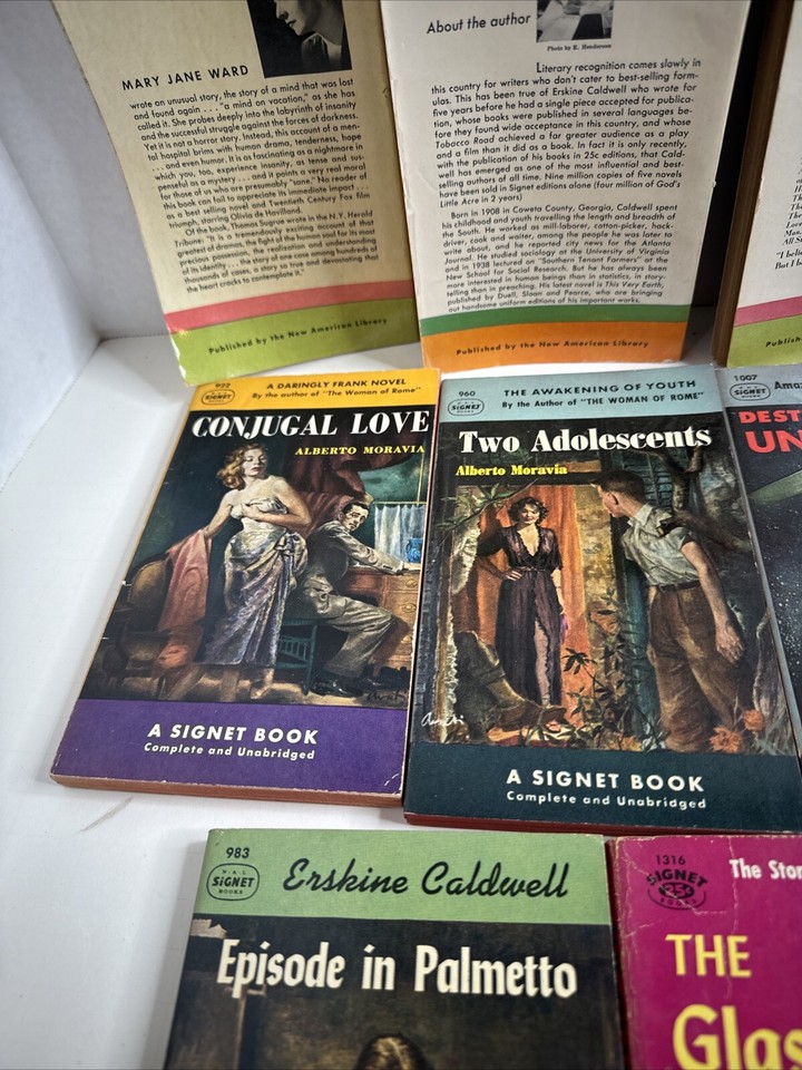 Lot of 14 Signet Books Publications 1st edition paperbacks, Forties And ...