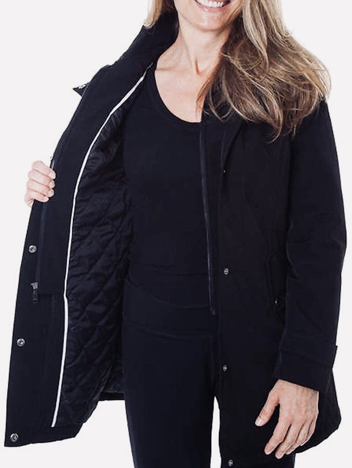 New HFX Performance Women’s All Weather Water Resistant Trench Coat ...