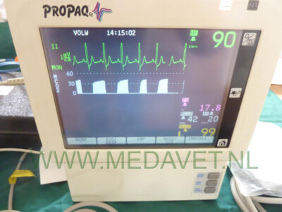 Protocol Propaq CS Type246 SPO2 CO2 EKG IBP NIBP Temp Kapnograf Welch ...