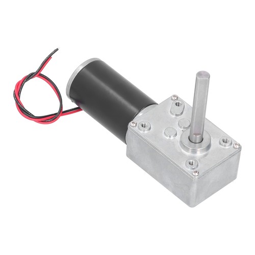 DC24V 16RPM Worm Gear Motor Self Locking Mini Electric Gear Box Reducer ...