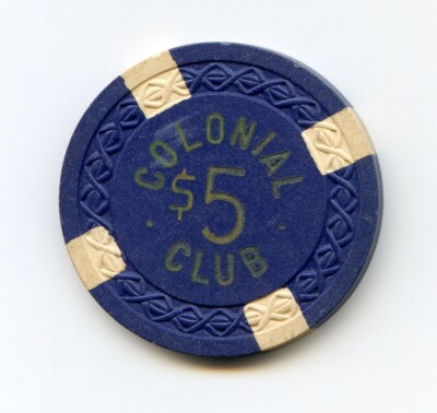 $5.00 Chip. Colonial Club. Illegal Club. Chicago, Illinois | eBay