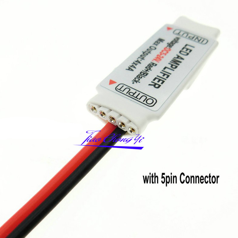 5pin RGBW LED Amplifer DC5-24V 4A * 4 Channel LED Amplifier for RGBW ...