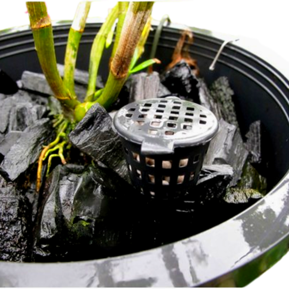 Plants Fertilizer Basket Plastic Mesh Box With Lid for Flower Pots ...