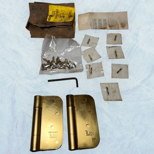 New Vintage Stanley Set of 2 Adjustable Non-Handed Spring Hinges #2068 ...