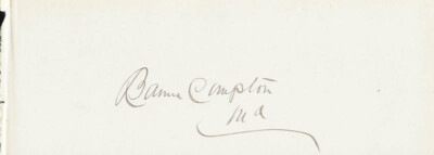 BARNES COMPTON - SIGNATURE(S) | eBay