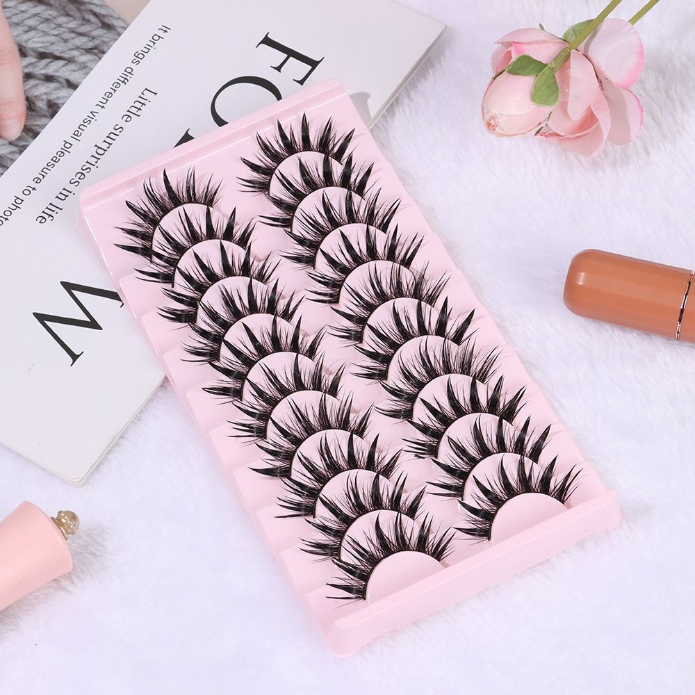 Fairy Clusters Spiky Fake Eyelashes Cosplay Lashes Manga Lashes Wet ...
