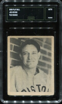 1939 Play Ball R334 #20 Joe Heving Boston Red Sox - Rookie Card - GMA ...