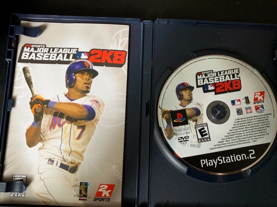 Major League Baseball 2K8 (Sony PlayStation 2, 2008) Black Label ...