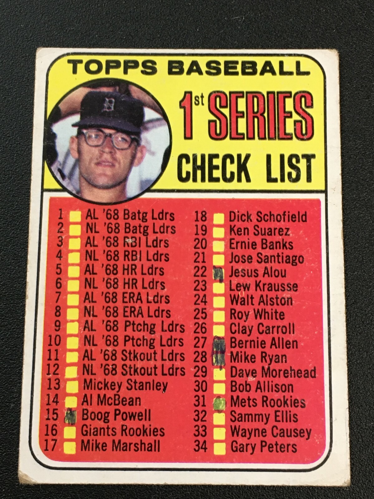 F58821 1969 Topps #57 Checklist 1/Denny McLain | eBay