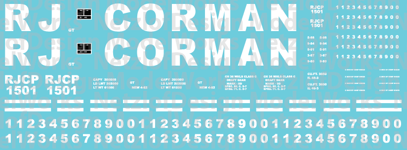 HO Scale - RJ Corman Rotary Hopper Decal Set | eBay