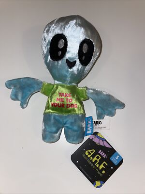 Bark Box Small ARF Alien Retriever Friend Plush Dog Toy Crinkle ...