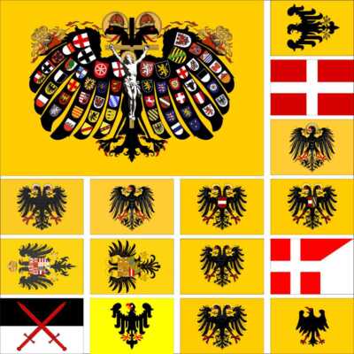 Germany HRE Flag Holy Roman Empire Royal Emperor War Naval Jack Charles ...