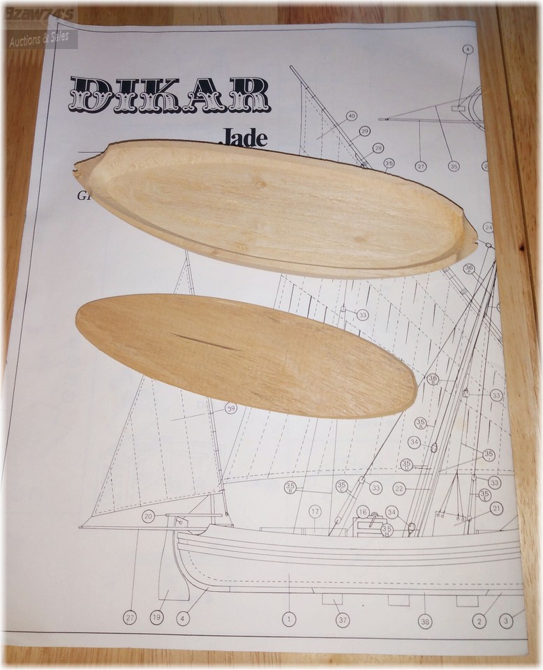 Dikar, Jade, Dragger Sailing / Fishing Boat / Ship, 1/50 Wooden Model ...