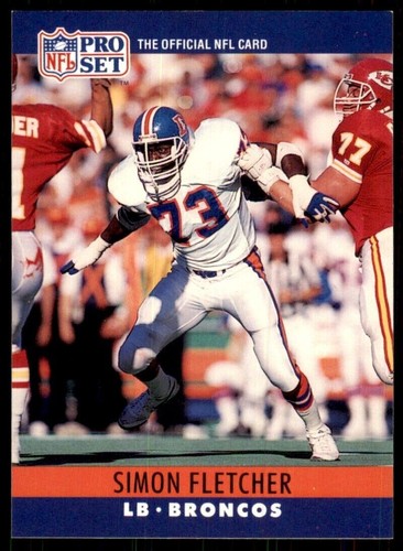 1990 Pro Set Simon Fletcher Football Cards #89 | eBay
