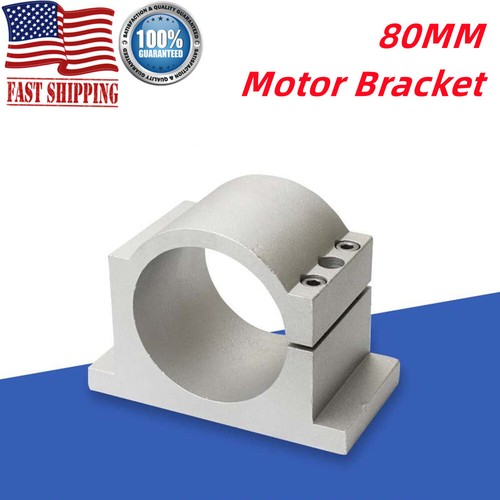 Spindle Mount CNC Bracket Motor Clamp 80mm Router Engraving Milling ...