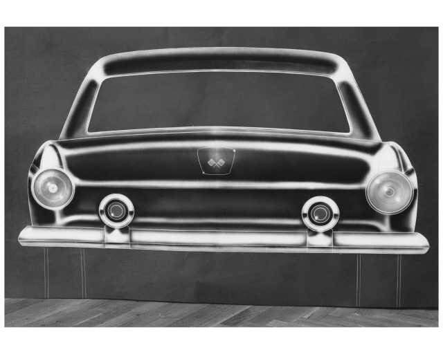 1955 Ford Thunderbird Rear End Illustration Factory Press Photo 0224 | eBay