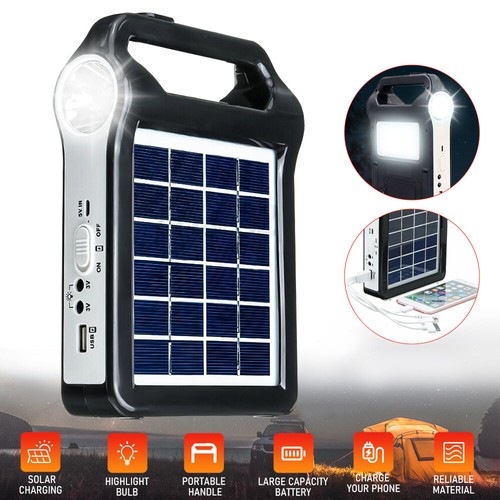 Portable Power Station Solar Generator Panel Power Bank Outlet Camping ...