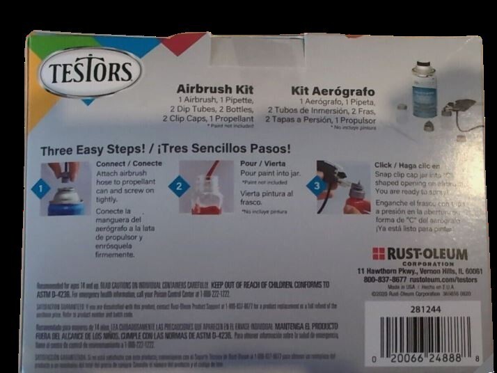 Testors Easy Snap N Spray Airbrush Paint Sprayer 9pc | eBay