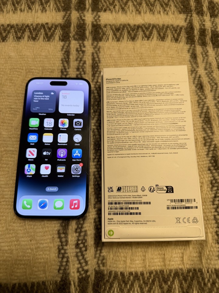 Apple iPhone 14 Pro Max 256GB Unlocked Smashed Back | eBay UK