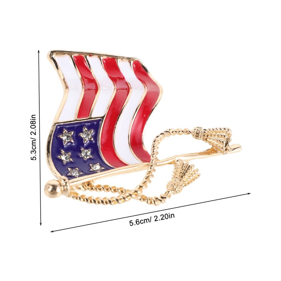 Flag Brooch Lapel Pin for Men Independence Day Jewelry Decor | eBay ...
