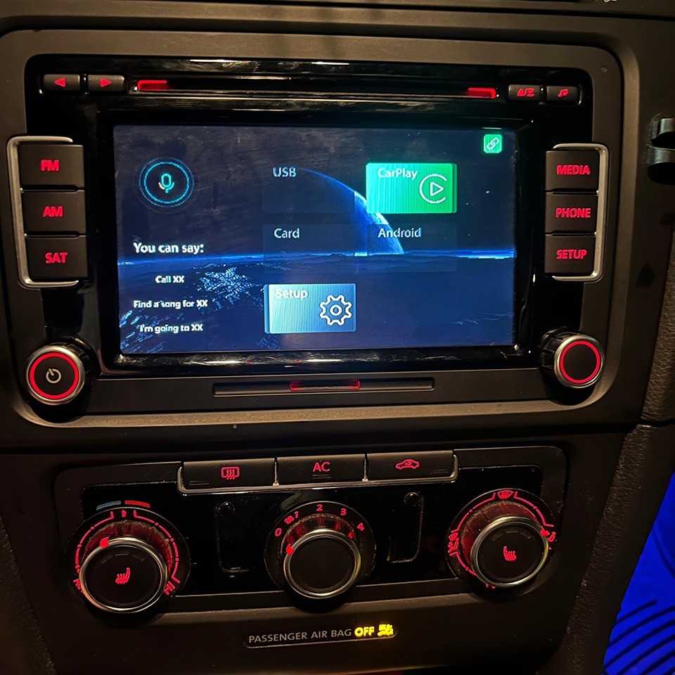 Apple CarPlay Android Auto Interface For VW RCD510 Passat Golf5 Skoda ...