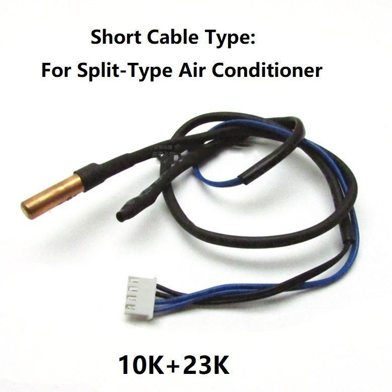1PC Air Conditioner In+Out Temperature Sensor For Repair 2in1 Probe 10K ...