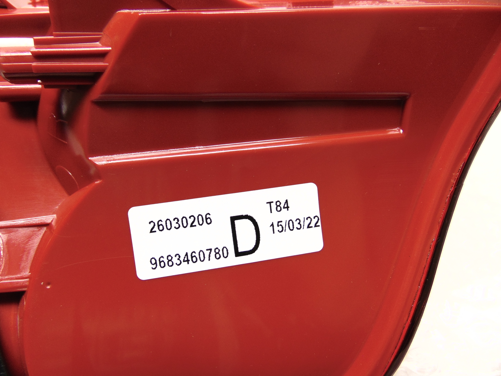 New Genuine Peugeot 3008 I 2009-2017 Rear Right Outer Tail Light Lamp ...