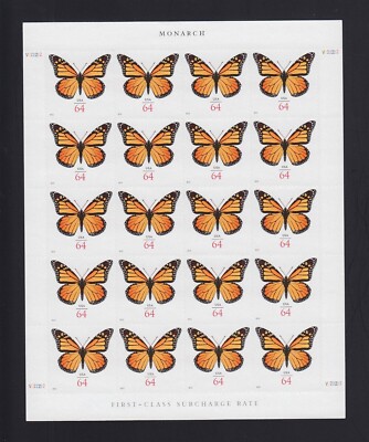 MONARCH BUTTERFLY SHEET OF 20 MNH OG EXCELLENT SHEET | eBay