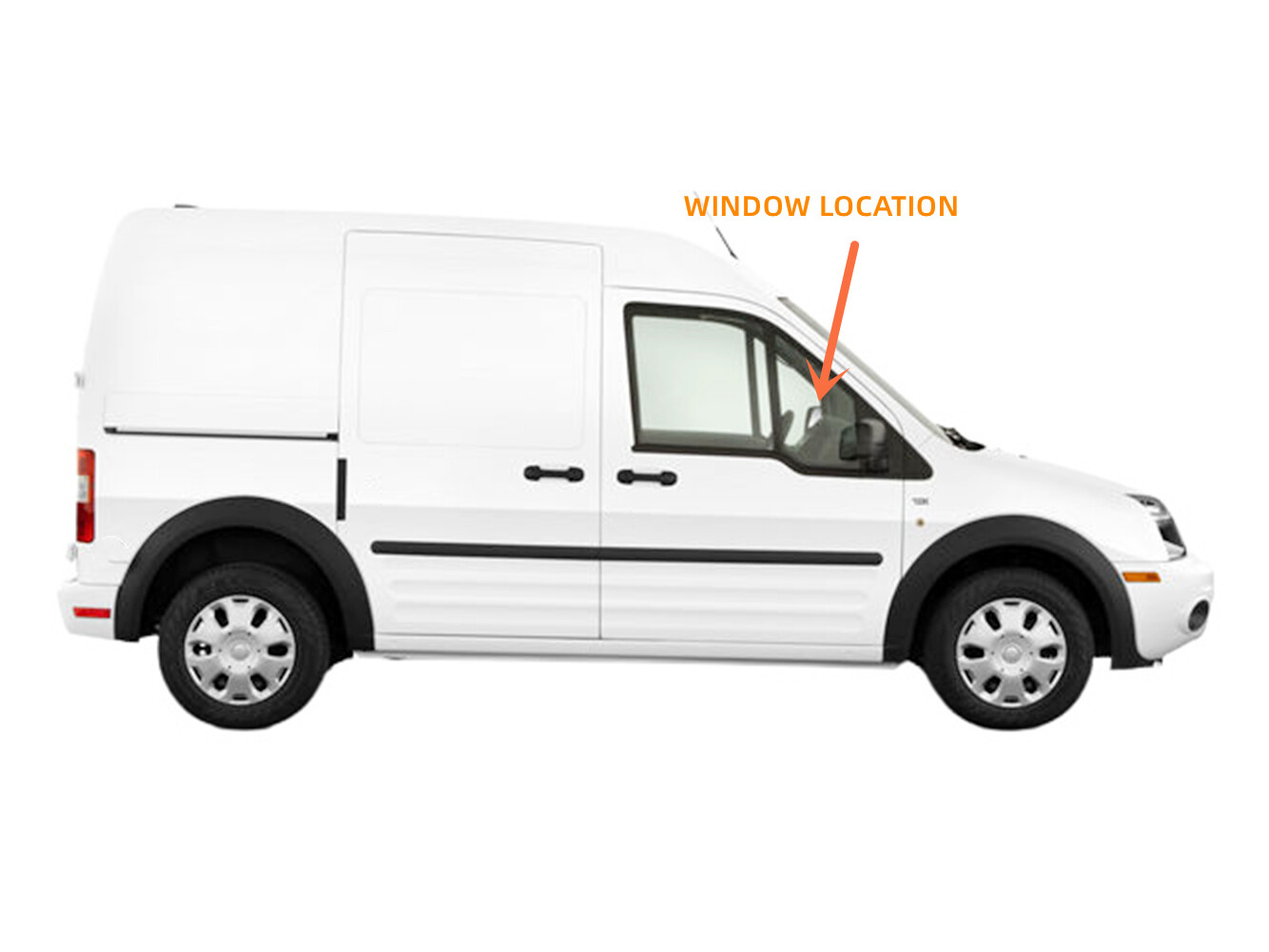 Passenger Side Front Vent Window OEM For 2010-2013 Ford Transit Connect ...