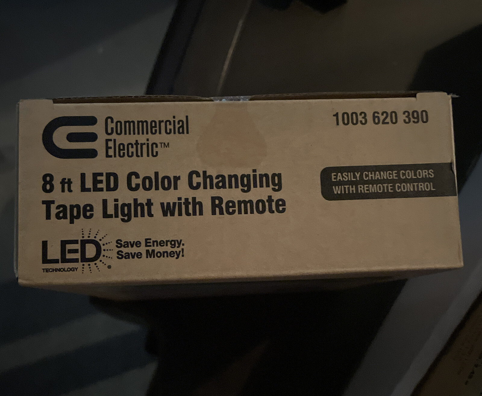 Commercial Electric 8 ft. Indoor LED Color Changing Tape Light with ...