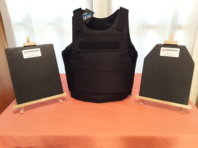 BULLET PROOF VEST HARD PLATE CARRIER WITH Level 3 PLATES. Over 250 SOLD ...