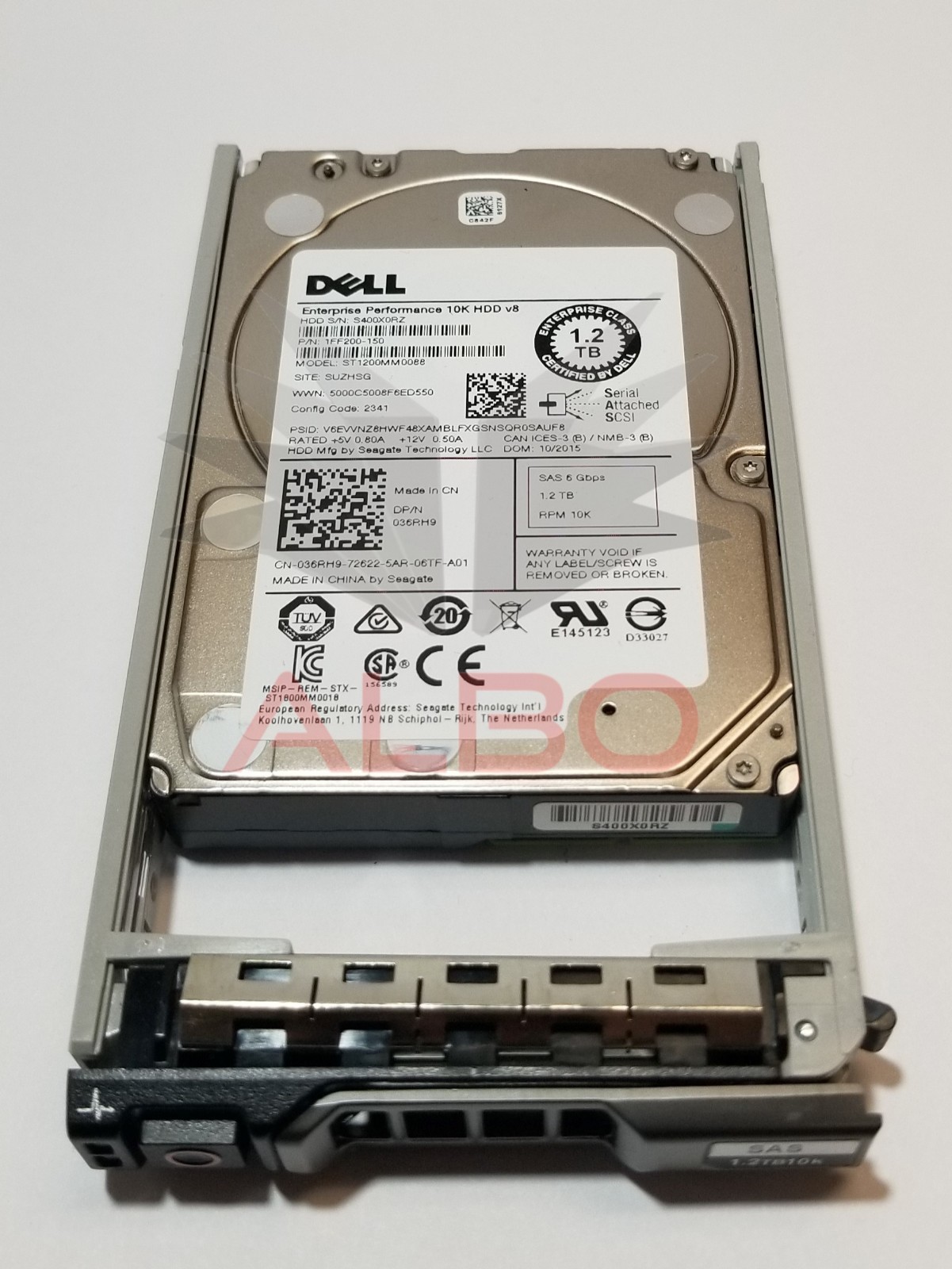 Seagate 036RH9 1.2TB HDD 10K RPM 2.5" SAS Model: ST1200MM0088 DP/N ...