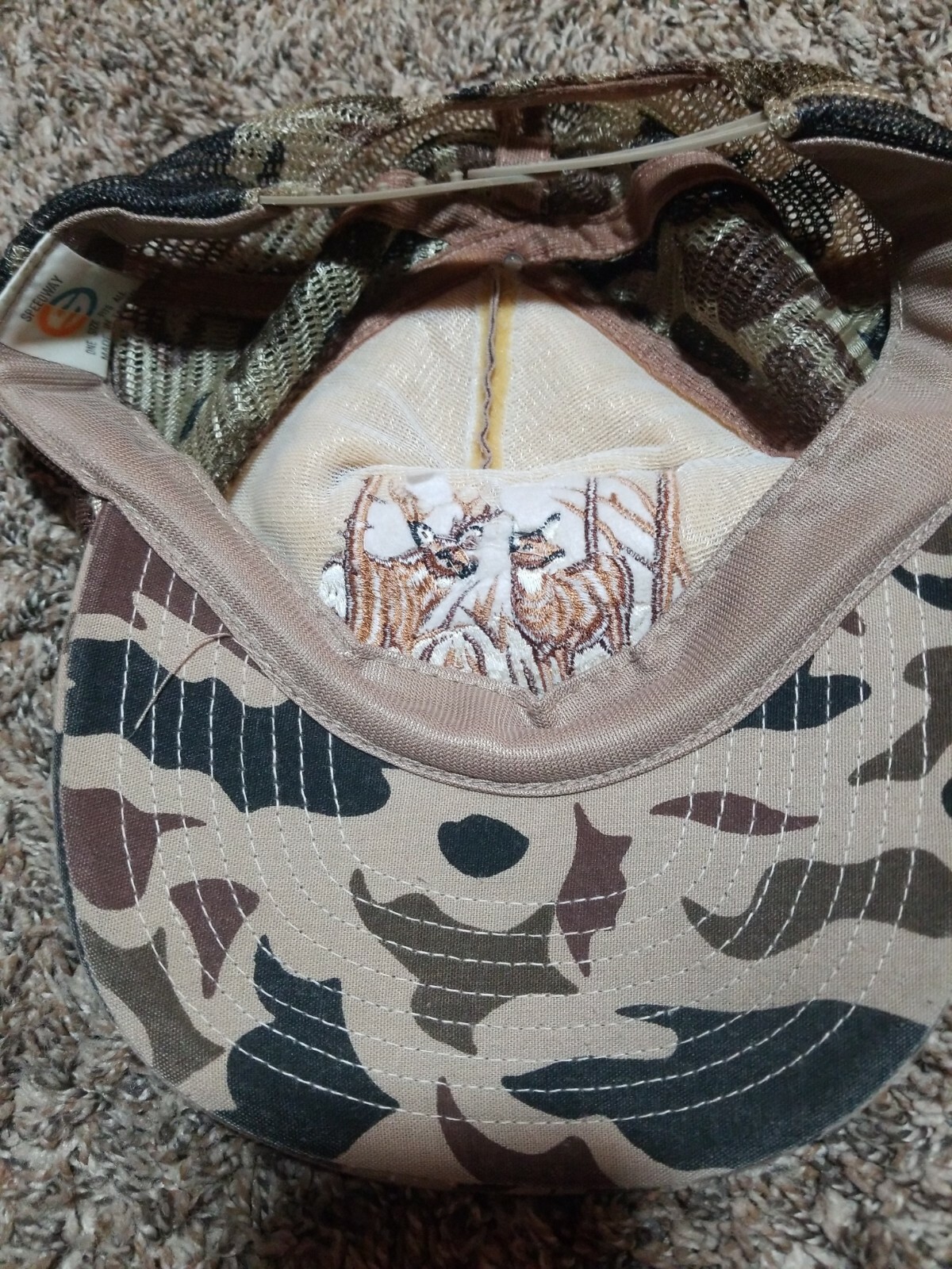 Vtg WHITETAIL Hat Deer Hunting Cap Camo Snapback Spee… - Gem