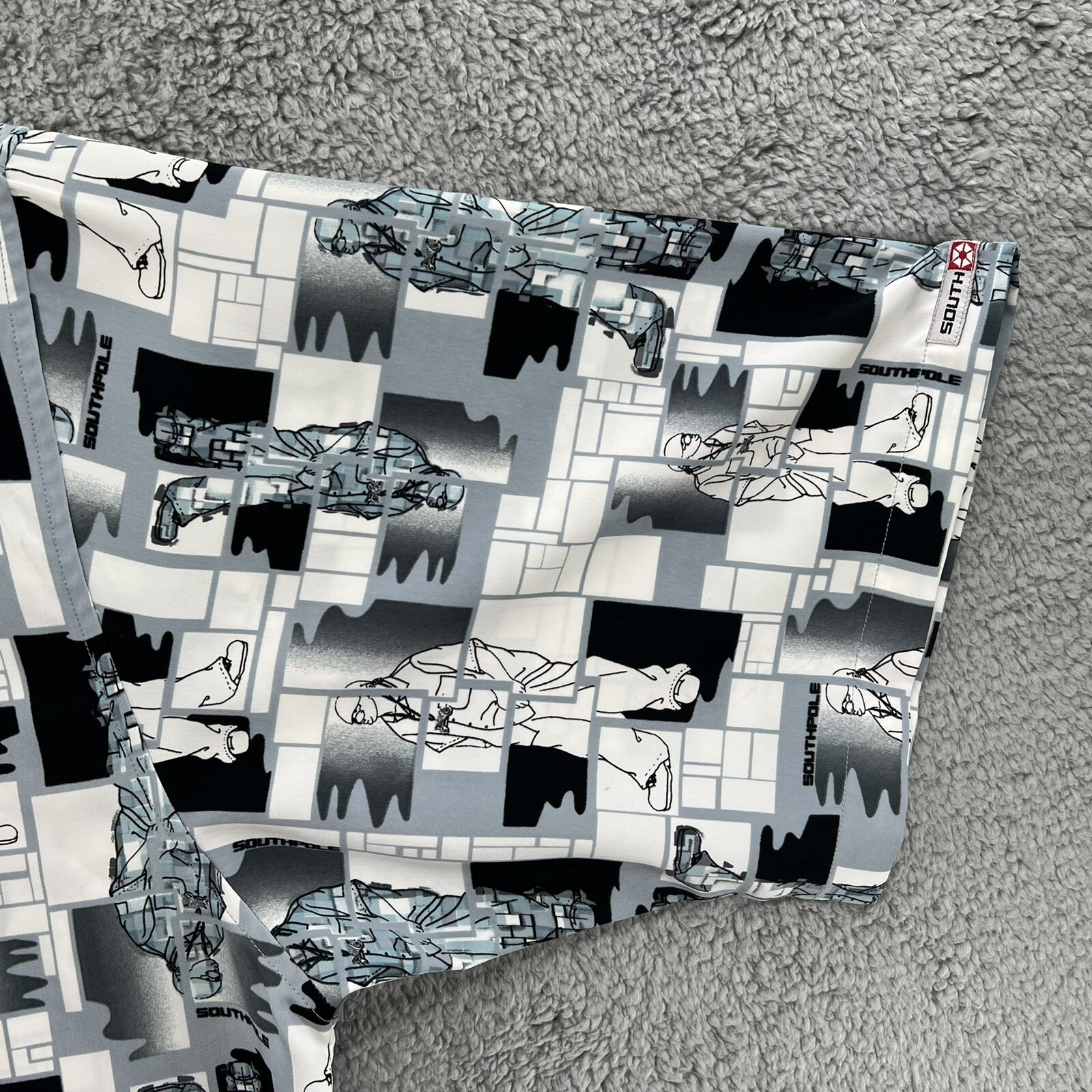 Southpole Men’s ‘Y2k Underground Rap Graphic Button U… - Gem