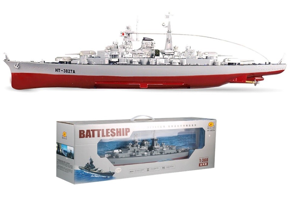 RC Boat Warship 1/360 Remote Control Battleship Radio Model Kit navy ...