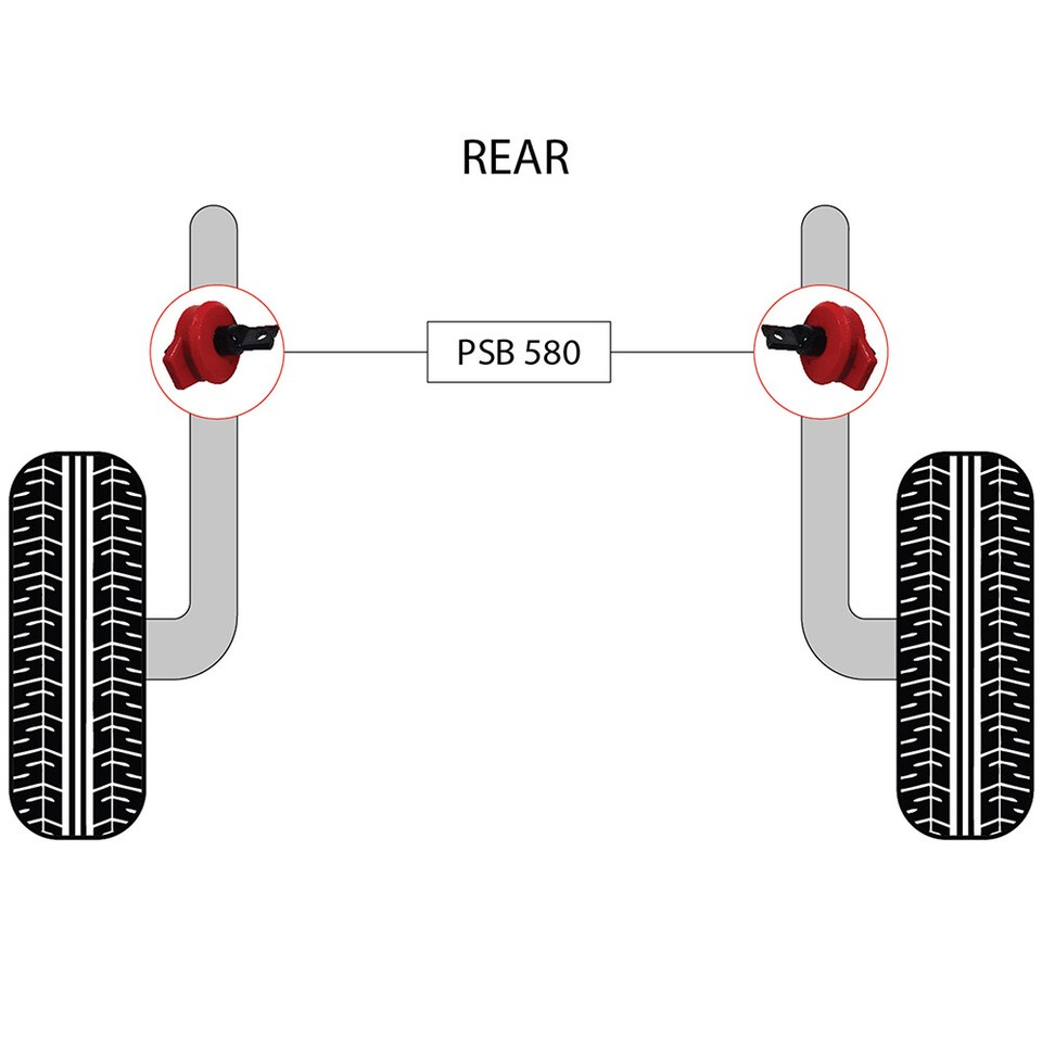 2x Acura Integra (94-00) PSB Poly Rear Trailing Arm Bushing Kit | eBay