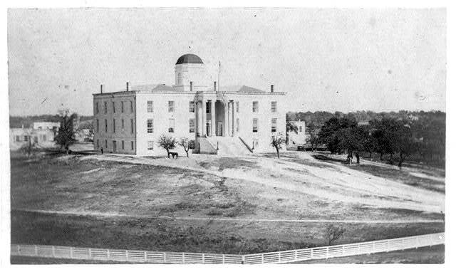 Photo:Old Capitol building,landscapes,cities,trees,Austin,Texas,TX,1860 ...