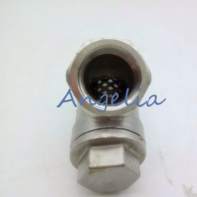 2-1/2" DN65 BSP 304 Stainless Steel Mesh Strainer Booster Pump Inline Y ...
