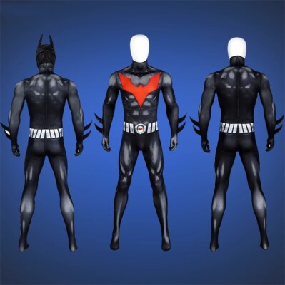 DC Batman Beyond Comics Cosplay Costume Jumpsuit Suit Halloween Uniform ...