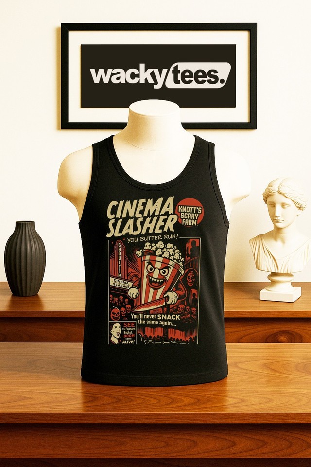 Cinema Slasher You Butter Run Knotts Scary Farm Graphic Tee Shirt | eBay